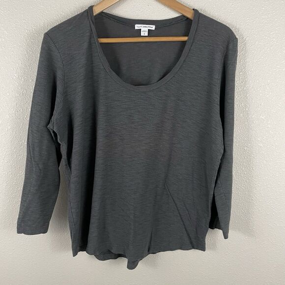 James Perse | Tops | Standard James Perse Womens 2 Medium Gray 34 ...